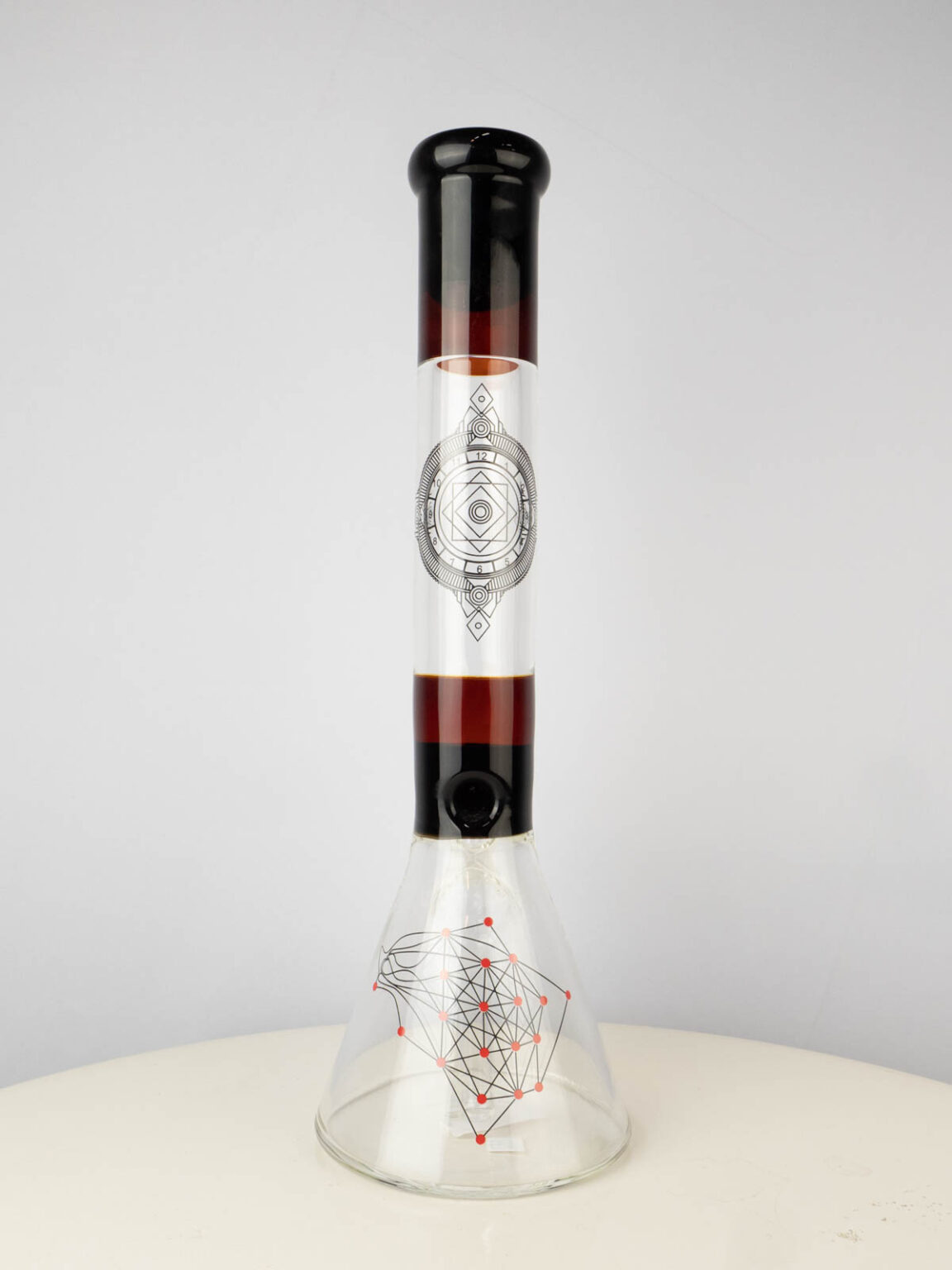 Water Pipe Beaker Particles 16 Amber – The Odyssey Group