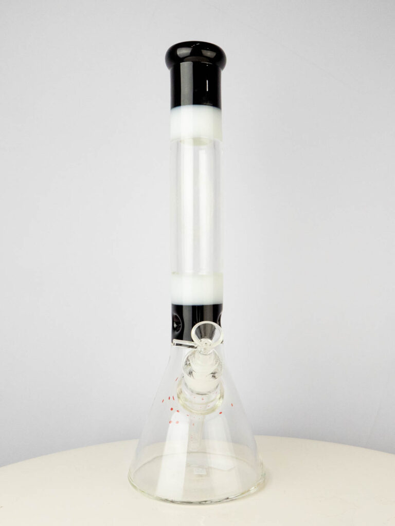 Water Pipe Beaker Particles 16 Black White – The Odyssey Group